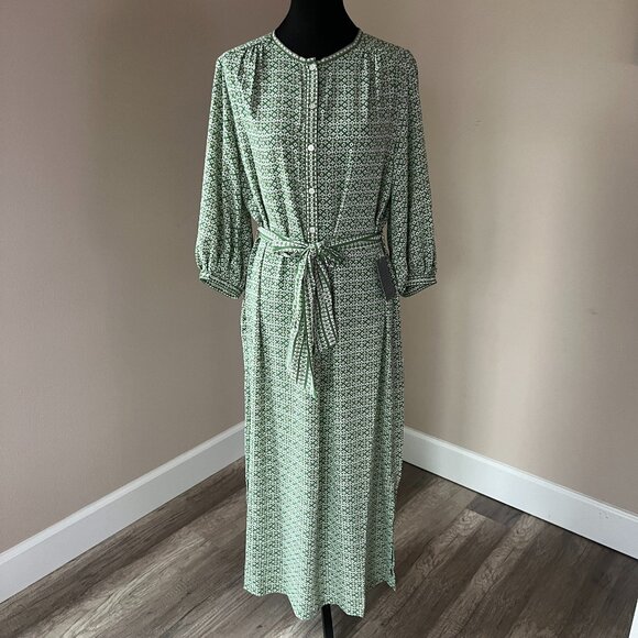 Max Studio | Dresses | Max Studio Long Sleeve Button Front Maxi Dress ...